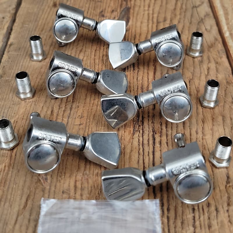Grover Tuners Tuning Machines 3x3 Keystone Tulip buttons | Reverb
