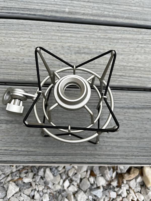 microphone Spider mount Silver mic | Reverb