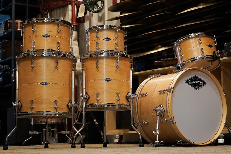 Craviotto 10/12/14/16/20" Custom Shop Solid Maple Drum Set - | Reverb