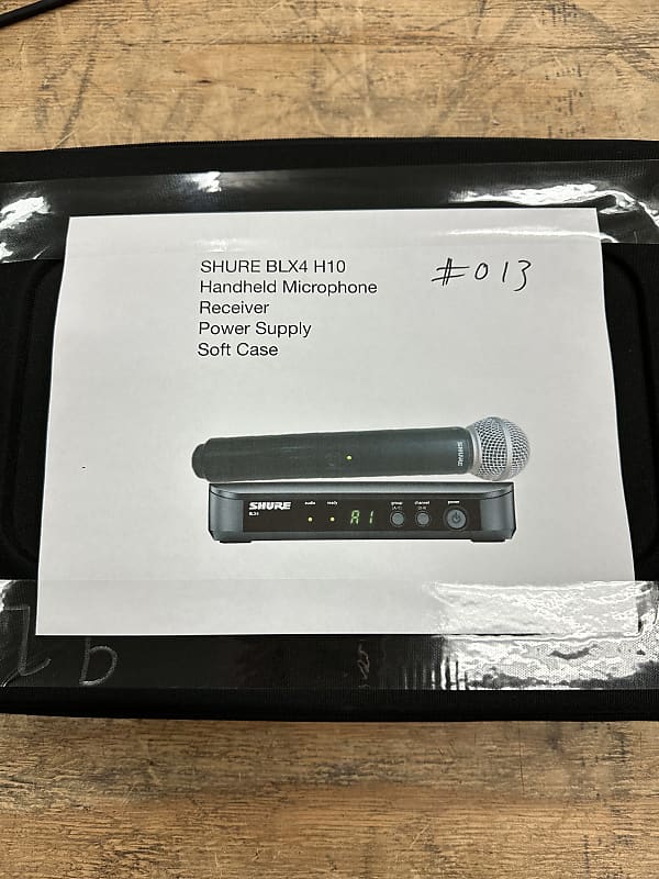 Shure BLX4 / SM58-H10 2010s - Black | Reverb