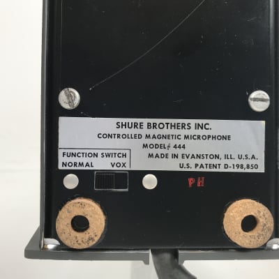 Vintage 1960's Shure 444 Desktop Microphone | Reverb