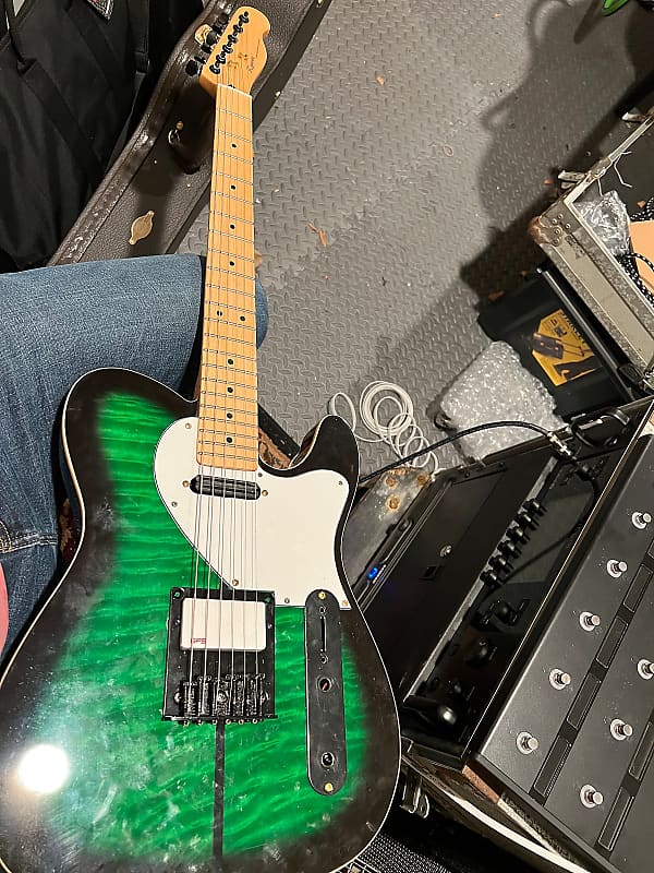 Zuwei Telecaster 2022 Green with GFS Redactive Pickup | Reverb