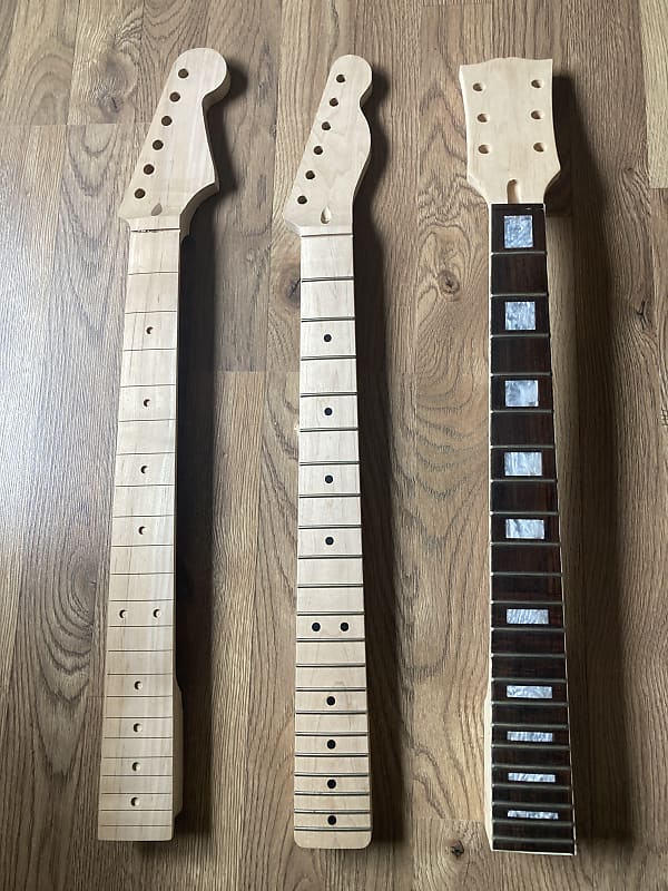 Luthiers/Builders 3 unfinished maple guitar necks - Gib, | Reverb