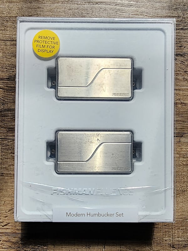 Fishman Fluence Modern Humbucker Set Brushed Stainless | Reverb