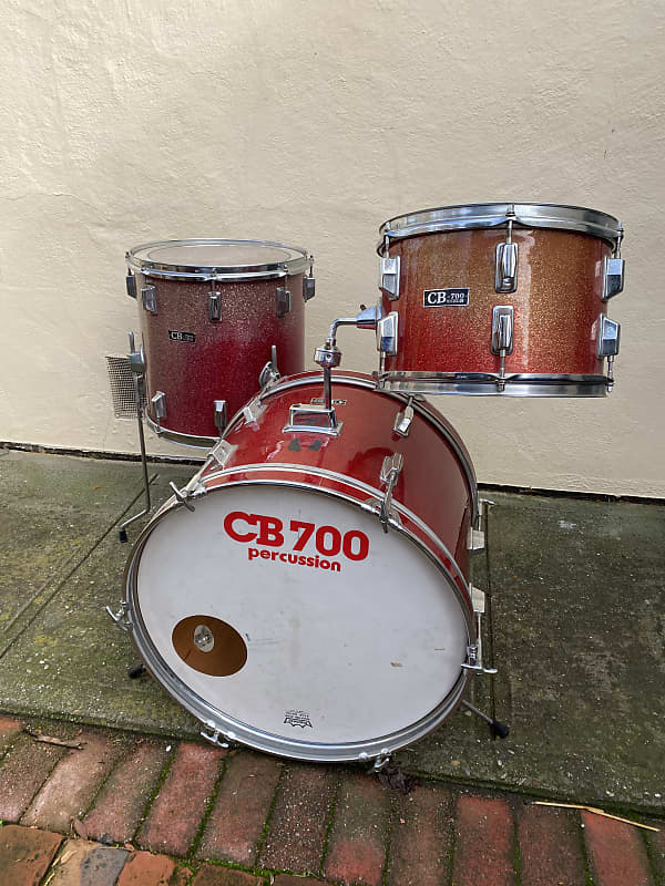 Vintage CB-700 Drum Kit - Faded Red Sparkle | Reverb
