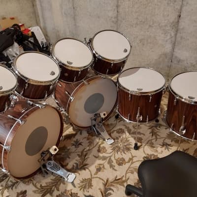 Sonor Vintage Series Rosewood Double Bass Drumset Drums | Reverb