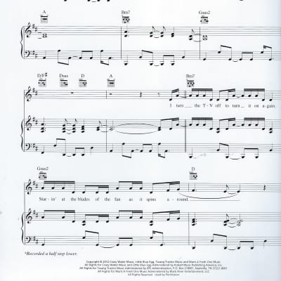 Kenny Chesney Save It for a Rainy Day Sheet Music | Reverb