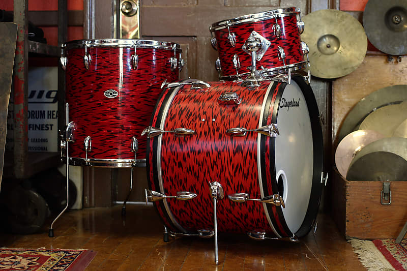 1960's Slingerland 'Joe Cusatis' Outfit No. 4N in Red | Reverb UK
