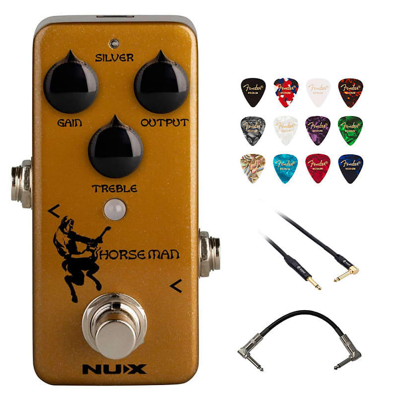 NUX Horseman Overdrive Guitar Effect Pedal Bundle with Kopul | Reverb