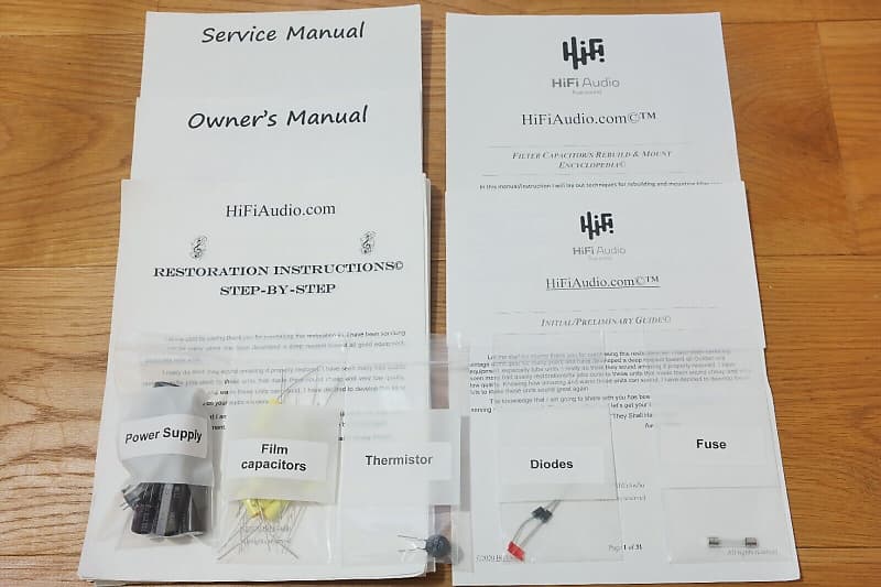 Lafayette KT-236A restoration kit filter capacitor repair | Reverb