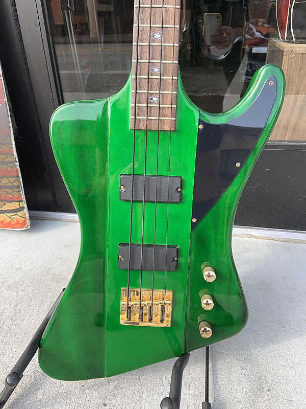 Hardluck Kings Spider Bass Custom - Translucent Green | Reverb