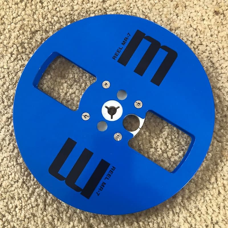 Lot of 2 Handmade Aluminum metal Reel to Reel 7" Blue | Reverb