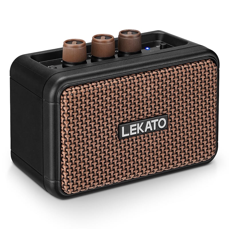 LEKATO Mini Electric Guitar Amplifier Dual Speakers 5W | Reverb