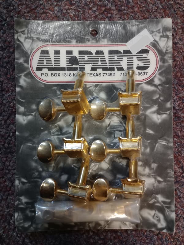 Allparts TK 879 Vintage style 6 in line Gold tuners *** FREE | Reverb