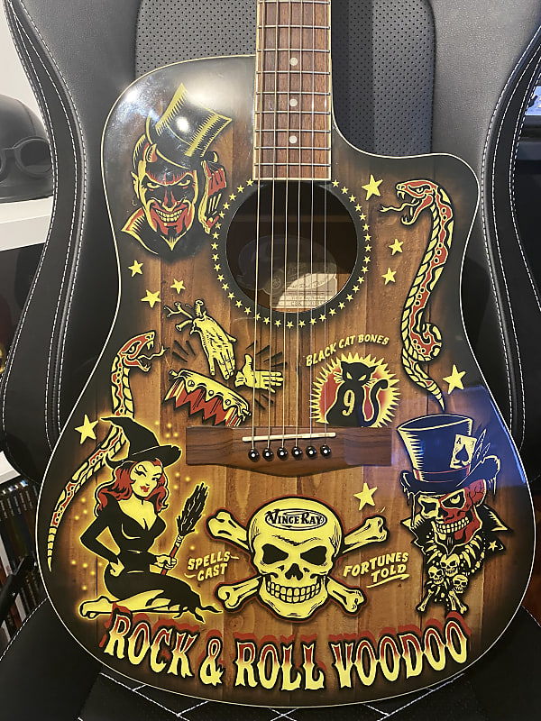 Fender Vince Ray Outer Space Dreadnought Graphic | Reverb