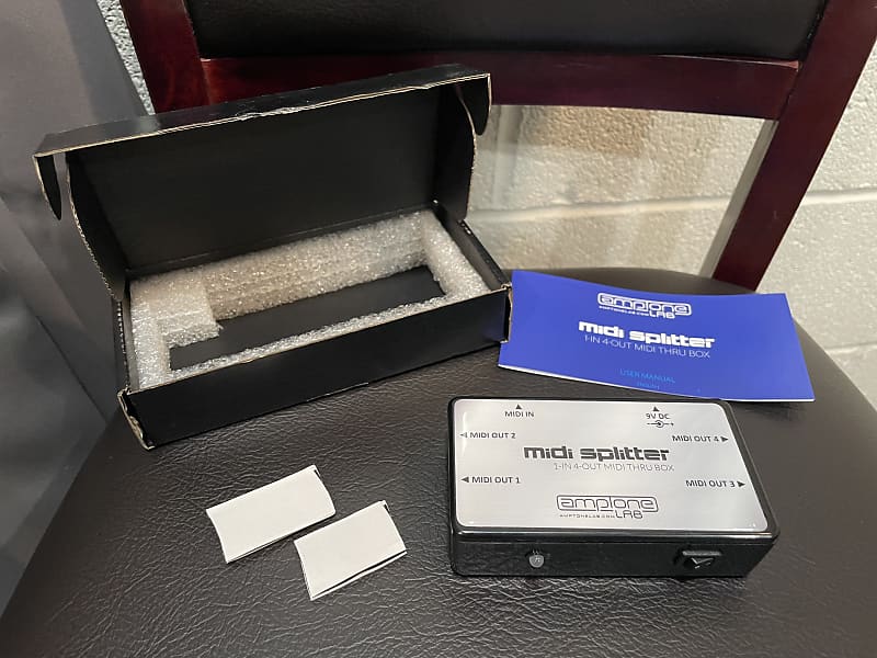 AmpTone Lab Midi splitter 1-in 4-out midi through box | Reverb