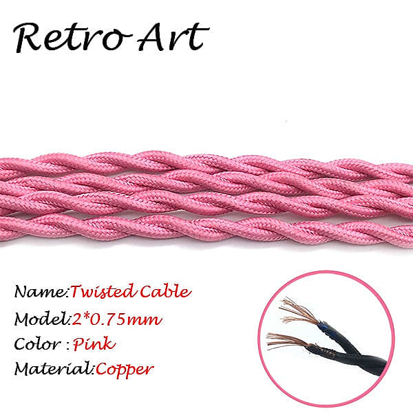 Vintage Speaker Wire / Guitar Cable - Pink | Reverb