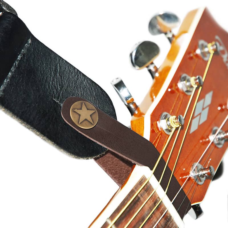 Genuine Leather Guitar Strap Button for Acoustic / Folk / | Reverb