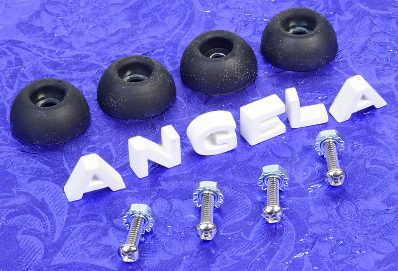 Set Of Four Dome Shaped Rubber Feet With Mounting Screws And | Reverb