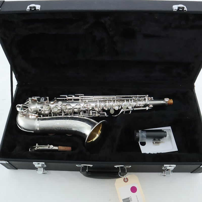 C.G. Conn F-Mezzo Soprano Saxophone SN 213815 ORIGINAL SILVER | Reverb