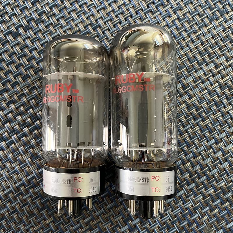 Ruby Tubes 6L6GCMSTR Power Tubes matched pair unused in boxes | Reverb