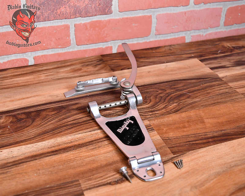 Gibson Nickel 1961 Original Bigsby and Bridge For Gibson | Reverb