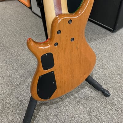 Roscoe 6-String Fretless "Jon Jon" Signature Rasta Bass | Reverb