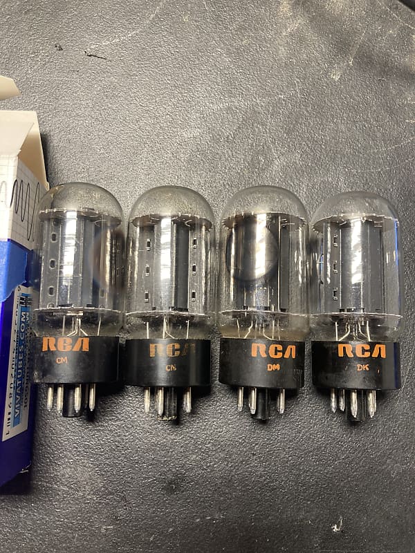 Rca 6L6 GC Black plate 6l6gc matched quad Hickok tested! | Reverb