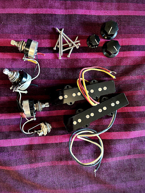 G&L Custom Shop USA Alnico 5 Jazz Bass Pickup Set w/Mighty | Reverb