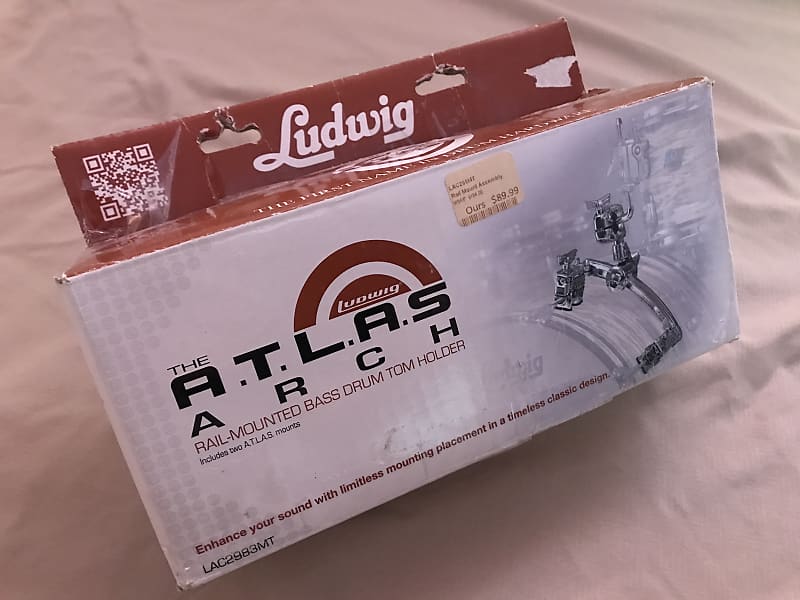 Ludwig Atlas Rail-Mounted Bass Drum Tom Holder | Reverb