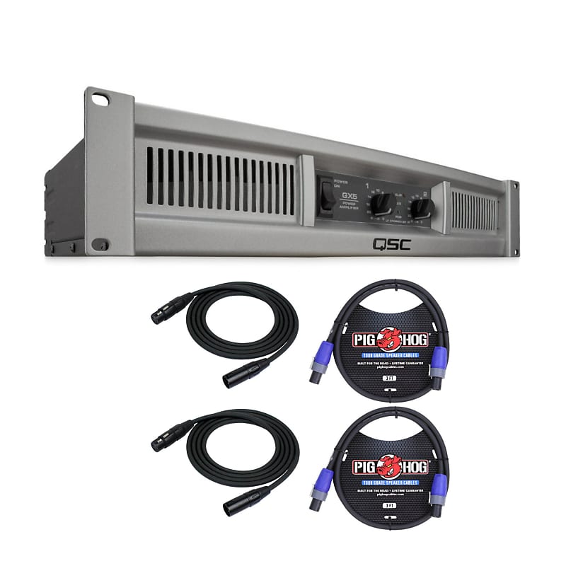 QSC GX5 500 Watt 8 Ohm Power Lightweight Amplifier with | Reverb