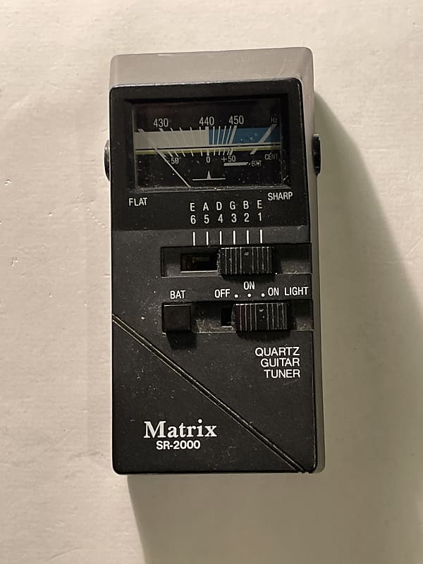 Matrix SR2000 Guitar/Bass Tuner 2000s Black | Reverb