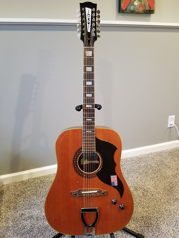 EKO Ranger Electra 12 String Acoustic Electric Guitar 1970s | Reverb