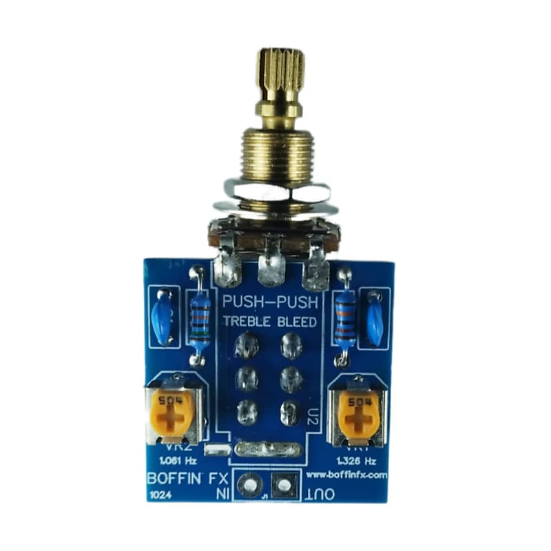 Boffin FX Push-Push Treble Bleed Blue 1,326 Hz / 1,061 Hz / | Reverb