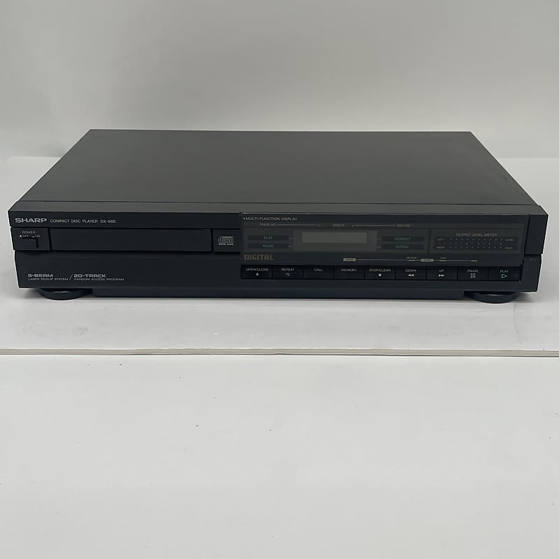 Sharp DX-660 CD Player Black 1987 *TESTED WORKS WELL* | Reverb
