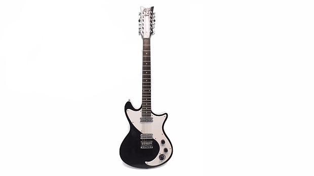 Schecter diamond series tsh 12 string Black / White | Reverb