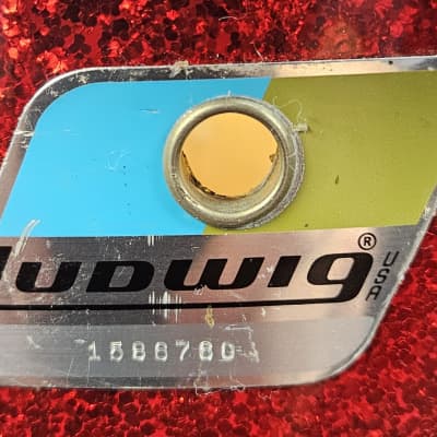 Ludwig 3 Piece Red Sparkle Shell Kit 14-18-24 1970s-1980s - | Reverb