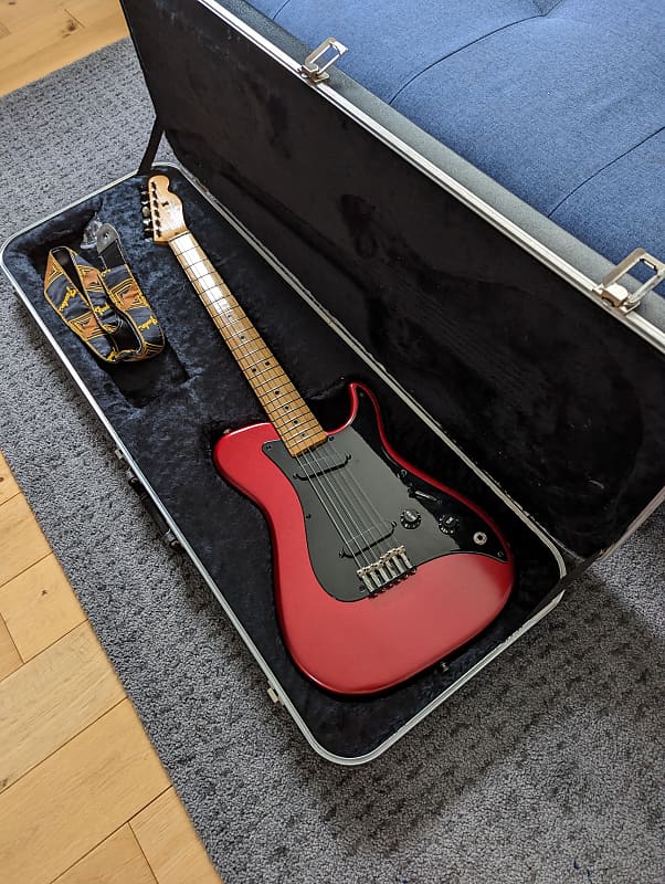 Fender S1 Bullet Maple Neck - Red Sparkle Refinish With Hard | Reverb