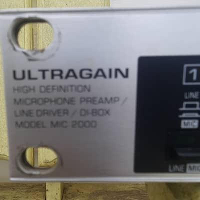 Behringer Hi Def Ultra Gain Mic 2000 Preamp/Line Driver Rack | Reverb