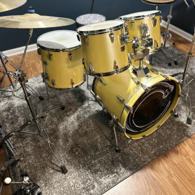Tama Granstar Drum set in Silky Yellow finish - 22,12,13,16 | Reverb