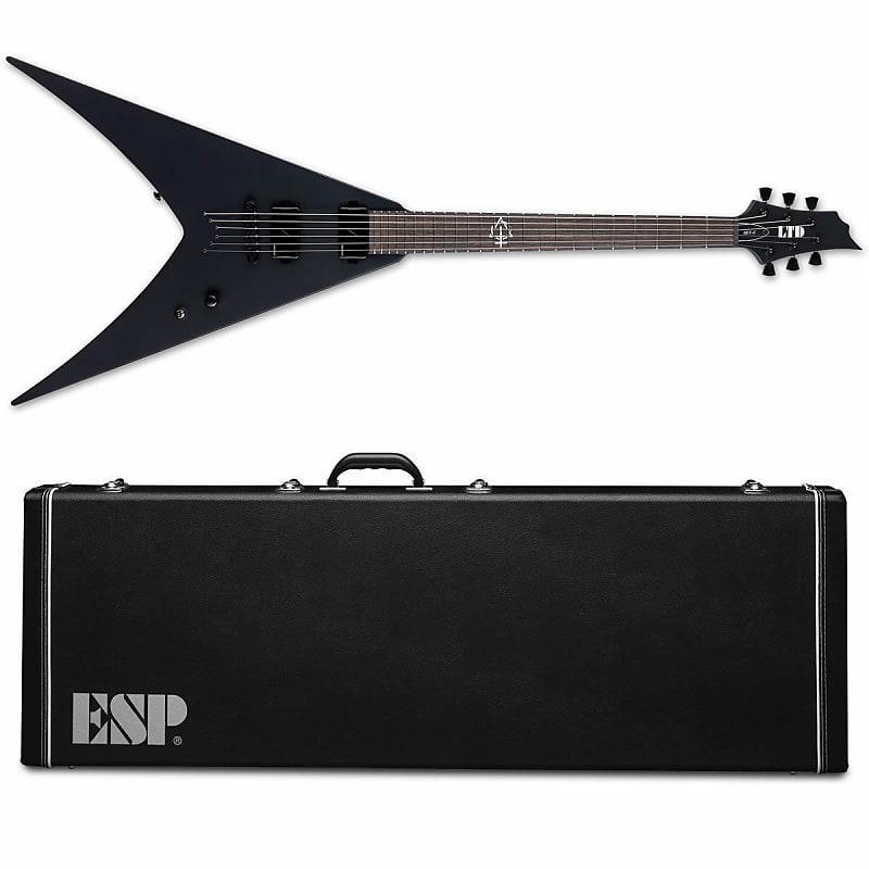 ESP LTD HEX-6 - Black Satin BLKS Electric guitar + ESP Hard | Reverb