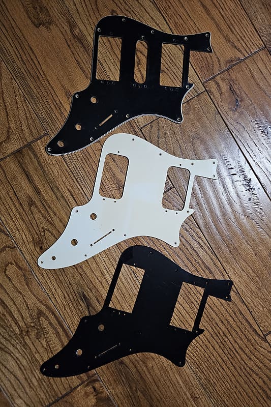 3 Gibson Victory Pickguards Chandler 1980s - Black/White | Reverb