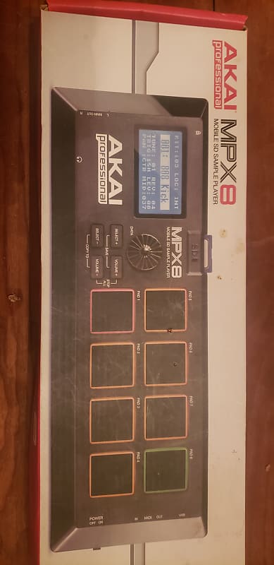 BOX ONLY Akai MPX 8 Mobile Sample Player 2020 - Red/White | Reverb