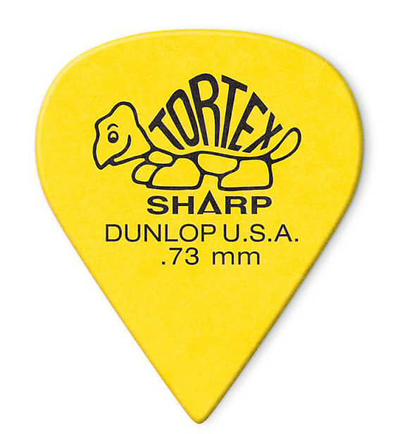 DUNLOP 412R.73 TORTEX SHARP 0.73 mm picks | Reverb