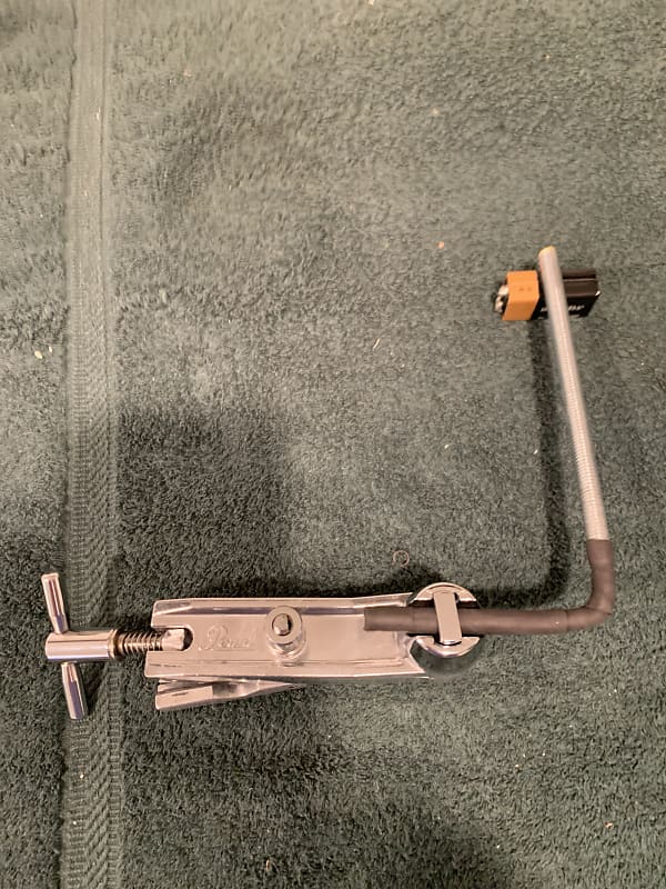 Rototom Threaded L Rod on Pearl Straight Clamp Holder | Reverb