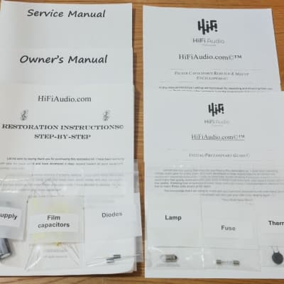 Harman Kardon A300 restoration kit filter capacitor repair | Reverb