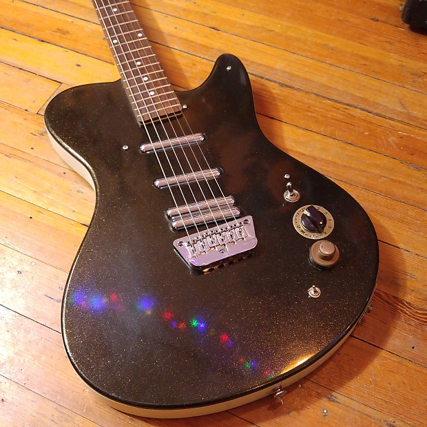 Danelectro Mod 6 Reissue Black Sparkle Made in Korea | Reverb