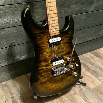 G&L USA Custom Shop Legacy HH RMC Akoume w/ Maple Top | Reverb