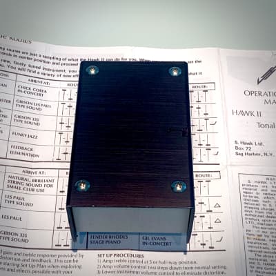 1970s original S.HAWK LTD. HAWK II 2 Treble Booster and Tonal | Reverb