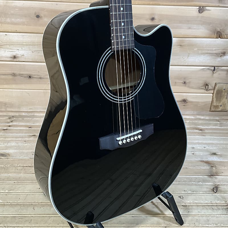 Guild Guild D-140 CE Acoustic Guitar - Black | Reverb